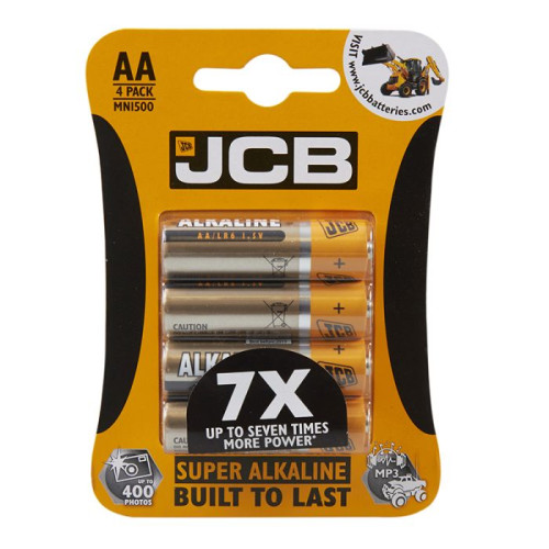 Simon Safety - EC108 JCB AA Super Alkaline Batteries - 10 packs of 4