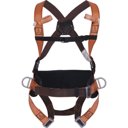 Simon Safety - Delta Plus 4 Point Orange Safety Harness - Size S/M/L