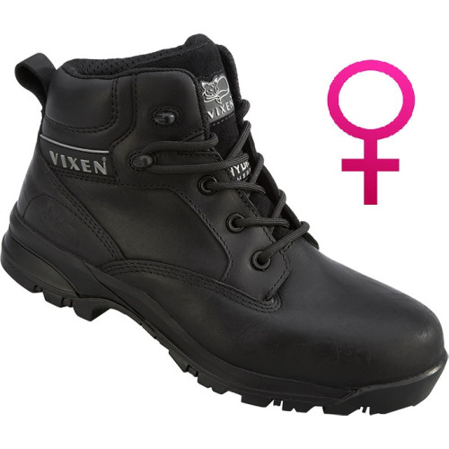 Simon Safety - Vixen Black Ladies Safety Boot - Size 4