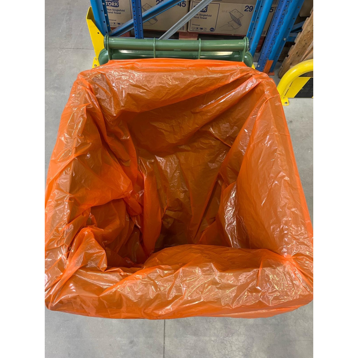 Simon Safety - 240 Litre Wheelie Bin (Green) with 50 Orange 240 Litre ...