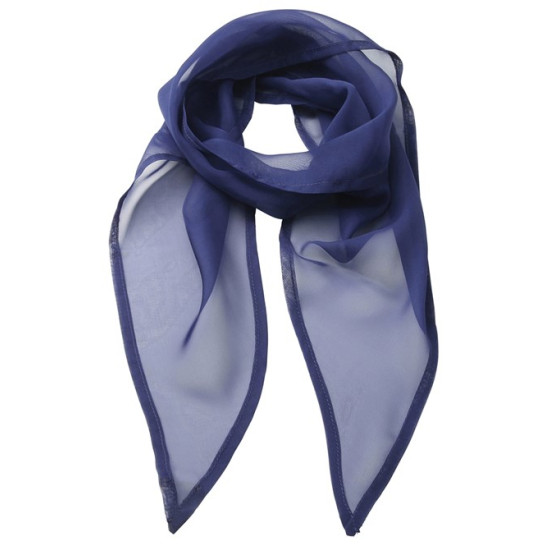 Simon Safety - PR740 Ladies Plain Scarf - Marine Blue